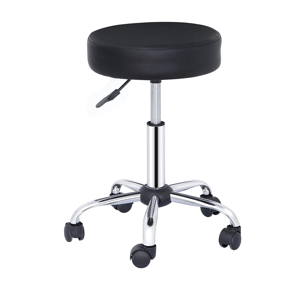 Hydraulic Round Rolling Stool, Comfortable Swivel Chair, Adjustable ...