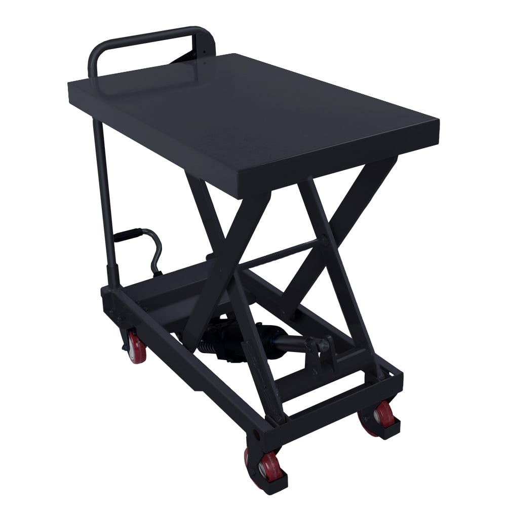 Hydraulic Scissor Cart Lift Table, 500LBS Capacity 28.5-Inch Lifting ...