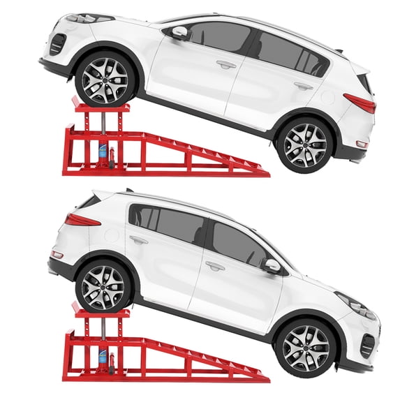Hydraulic Service Ramps with Adjustable Height, Portable Lift System ...