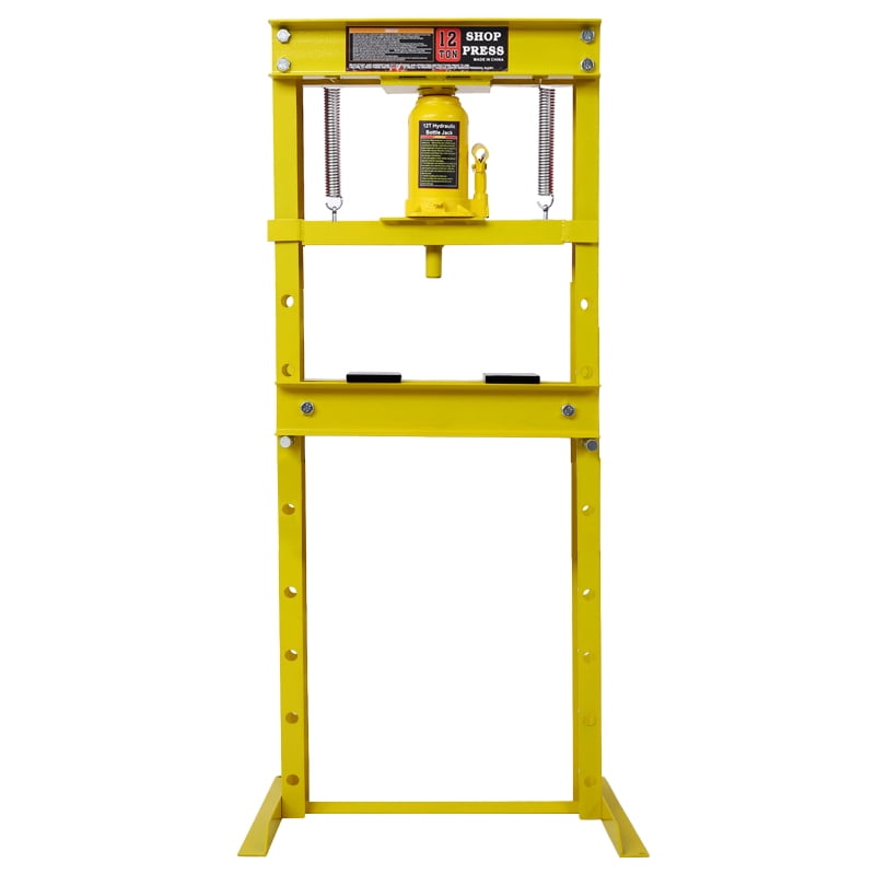 Hydraulic Shop Press ,12-Ton Capacity , Floor Mount ,with Press Plates ...