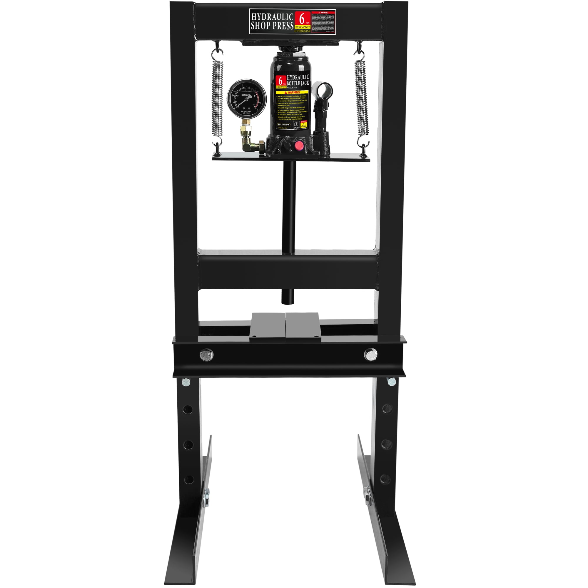 Hydraulic Shop Press, 12 Ton H-Frame Garage Floor Adjustable Shop Press ...