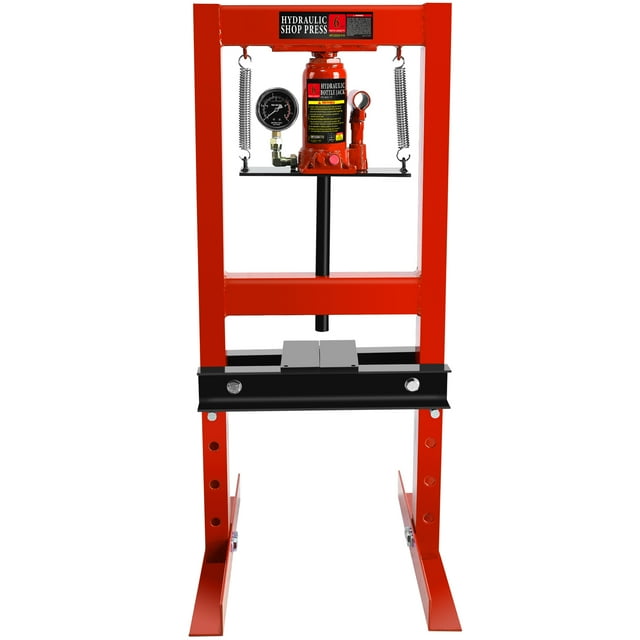 Hydraulic Shop Press, 12 Ton H-Frame Garage Floor Adjustable Shop Press ...