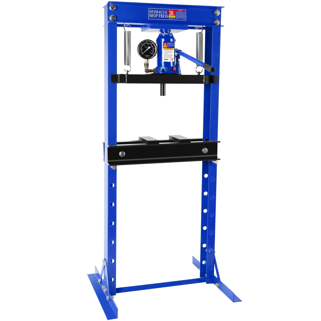 Hydraulic Shop Press 20 Ton Capacity H-Frame Design with Adjustable ...