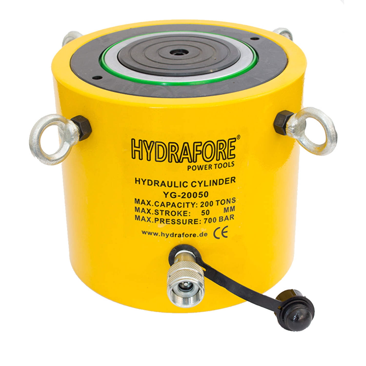 Hydraulic Single Acting Cylinder (200 Tons - 2") (YG-20050) - Walmart.com