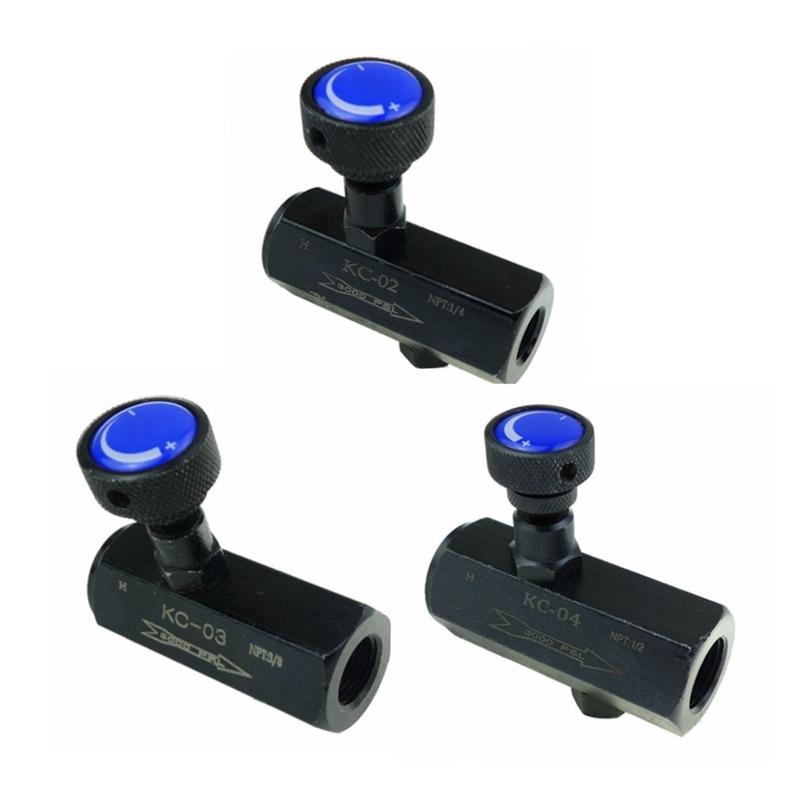 Hydraulic Throttle Valve Check Valve Flow Control Valve 1/4" 3/8" 1/2 ...