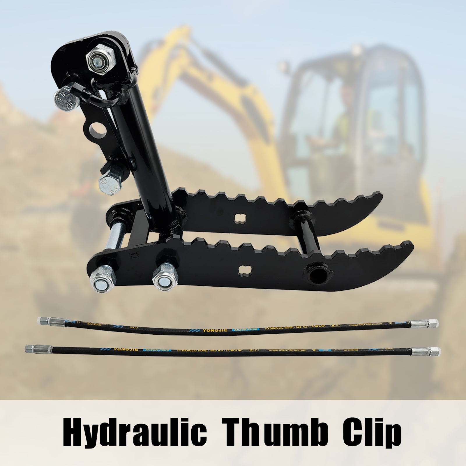 Hydraulic Thumb Clip Attachment For Mini Excavators Digger Track ...
