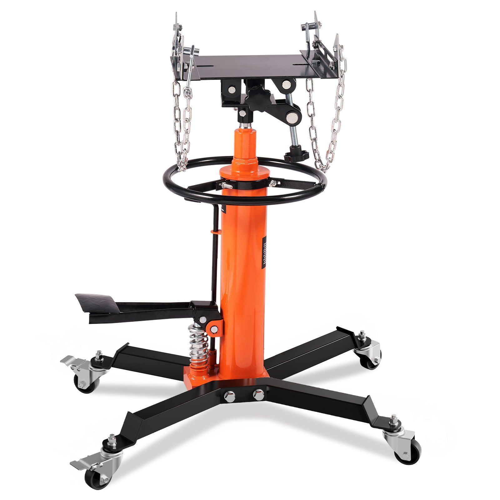 Hydraulic Transmission Jack 1322 lbs 360 ° Swivel Wheels For Car Lift ...