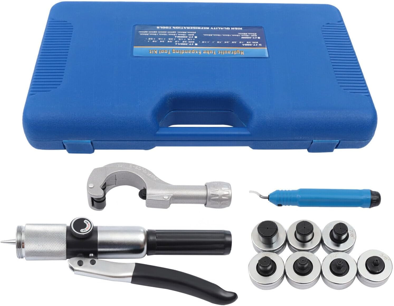 Hydraulic Tube Expander, HVAC Hydraulic SWAGING Tool With 7 Expander ...