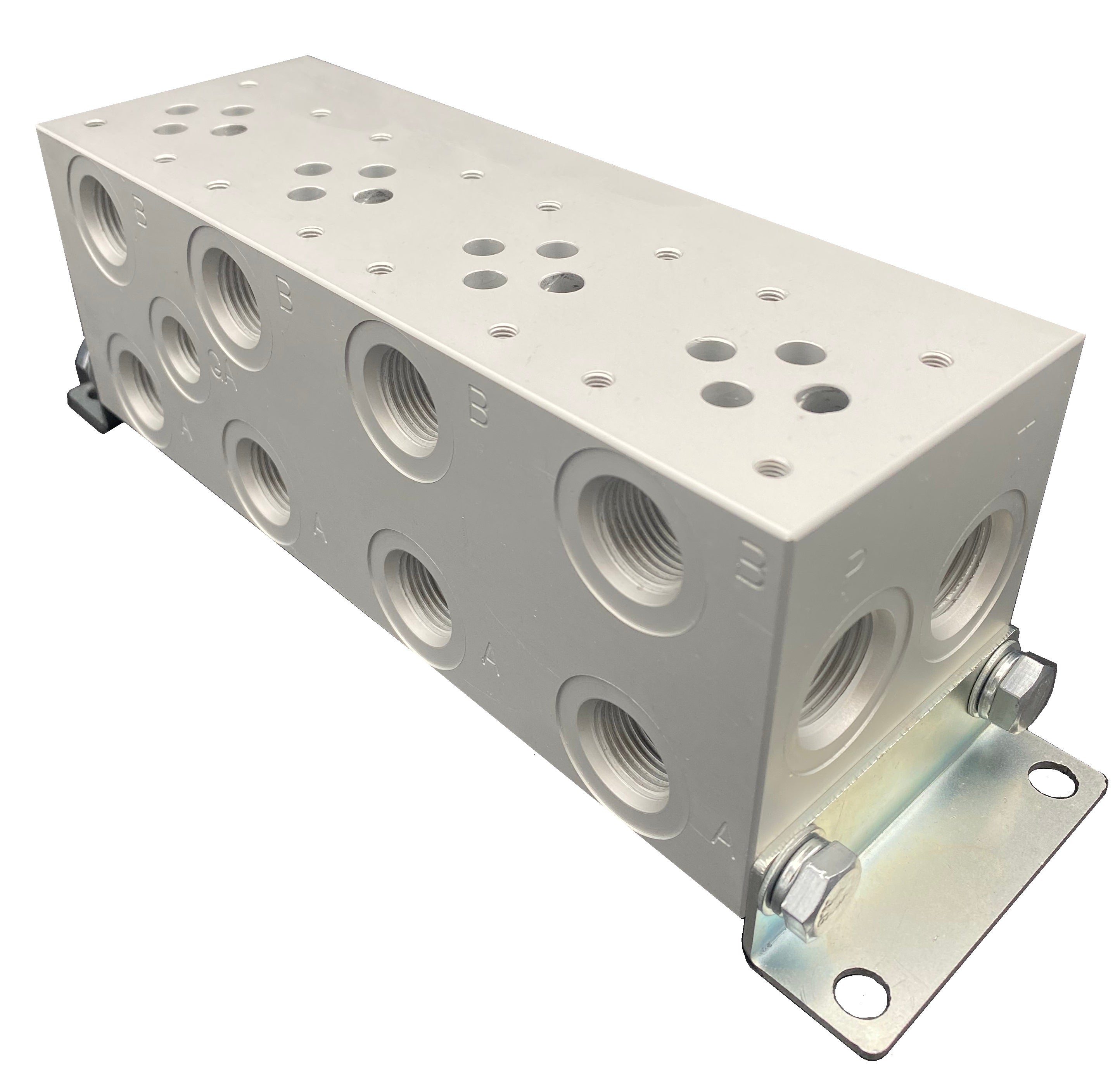 Hydraulic Valve 1 2 3 and 4 Station Manifold Aluminum D03 NG6 Cetop 3 ...