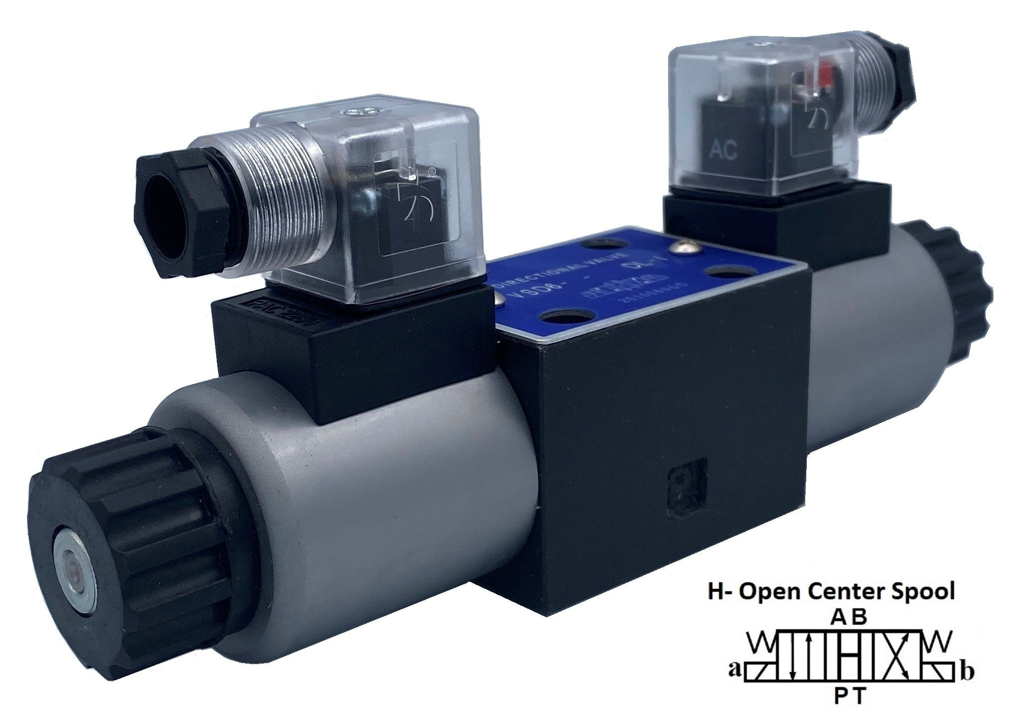 Hydraulic Valve Directional Control Electric Solenoid D03 (NG6) 21 GPM ...