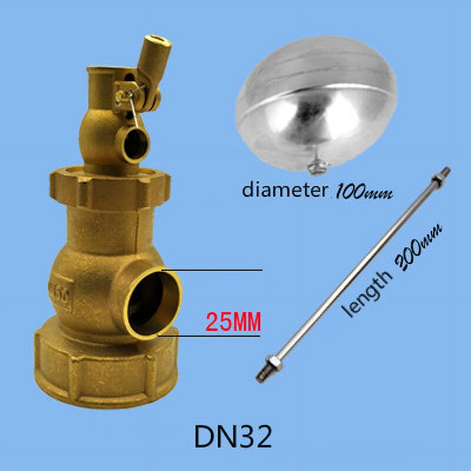 Hydraulic float ball valve DN25/DN32/DN40/DN50/DN65/DN80 Body brass female Float Valve small ...