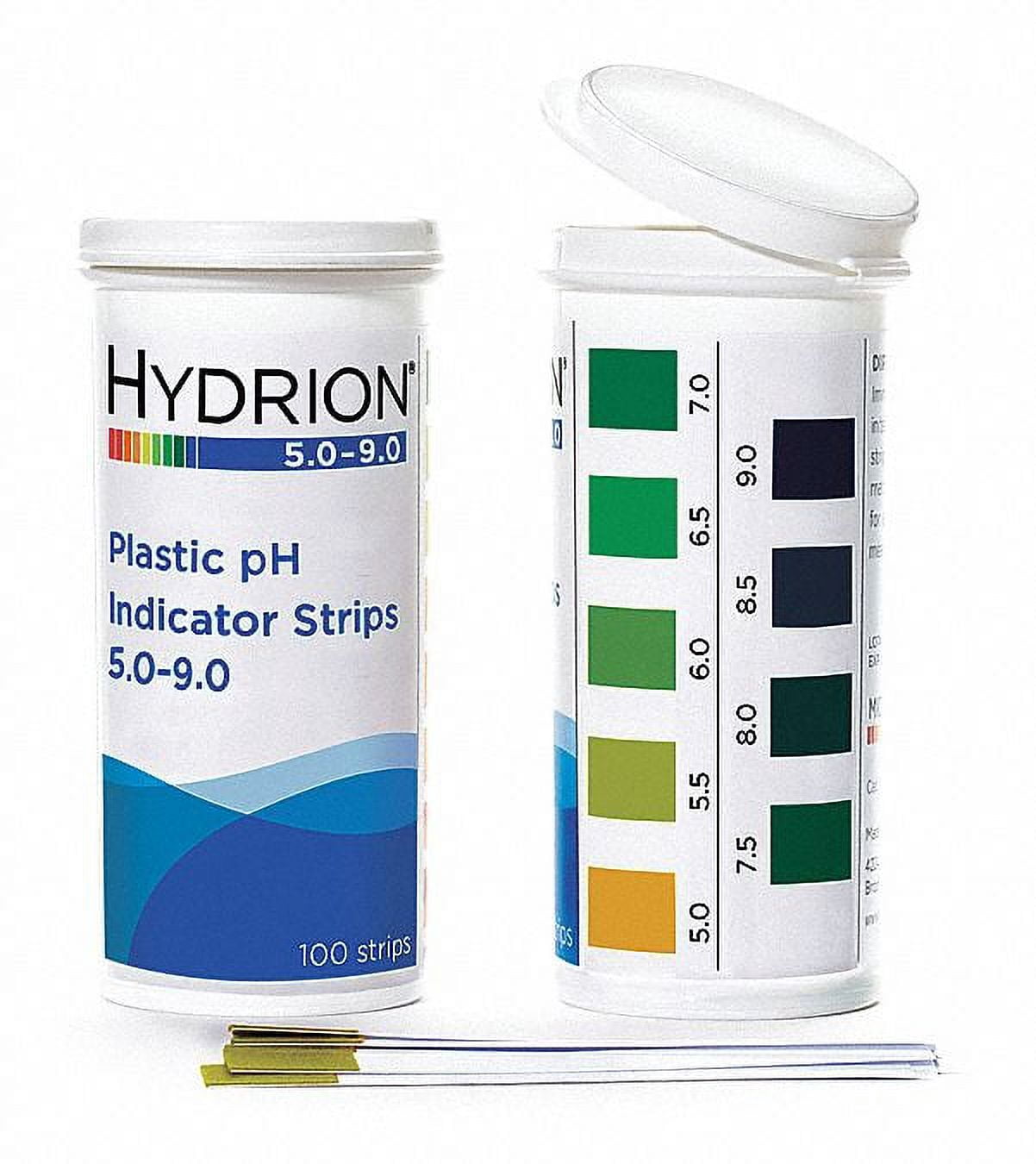 Hydrion pH Test,2 3/4 in L,5 to 9 pH,PK100 9400 - Walmart.com