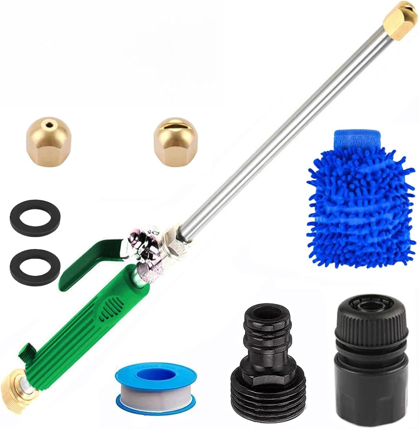 Hydro 3000 PSI 2-in-1 Portable Power Washing Nozzle, High Pressure Hose ...
