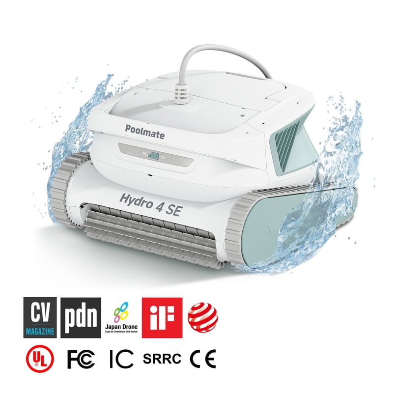 Poolmate Hydro 4SE Corded Automatic Robotic Pool Vacuum Cleaner, 40FT ...
