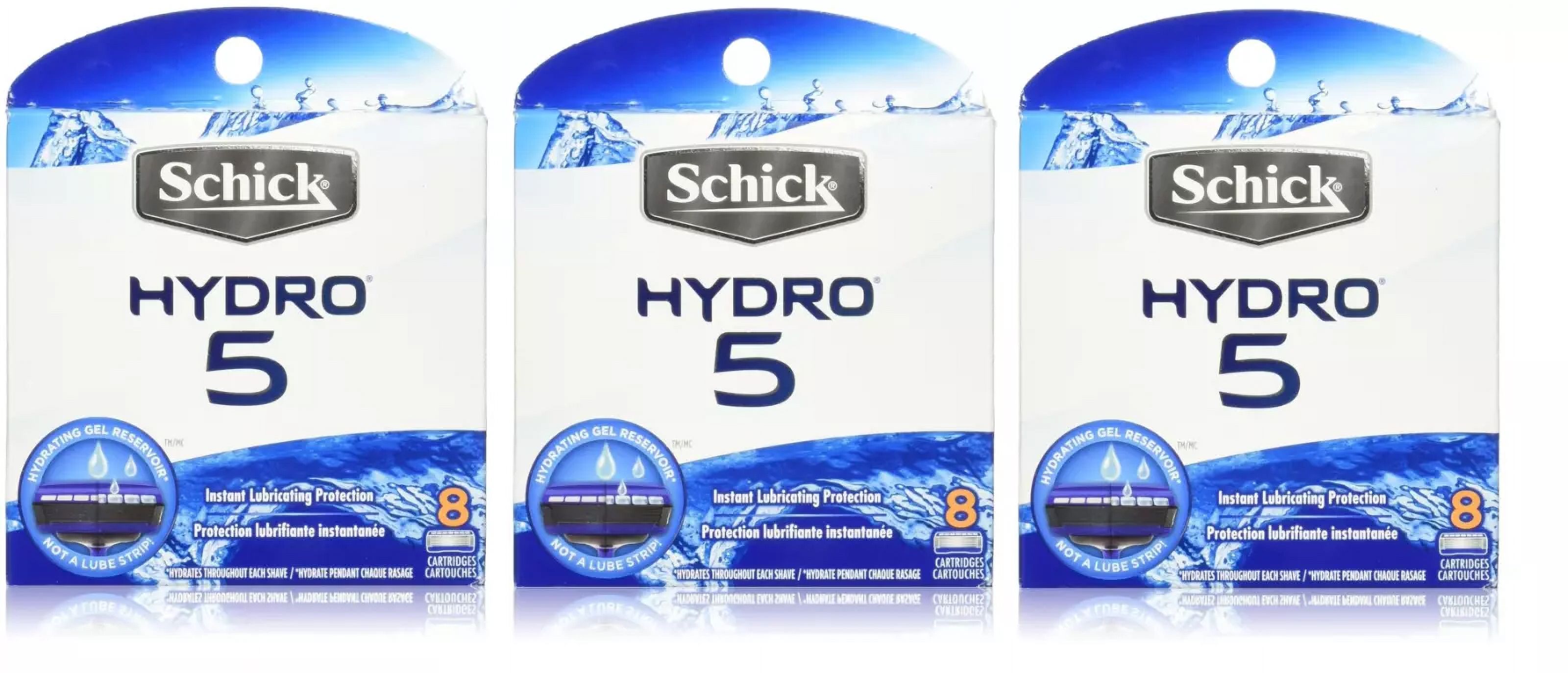 Hydro 5 Blade Razor Refills, Hydrating Gel, 24 Cartridges - Walmart.com