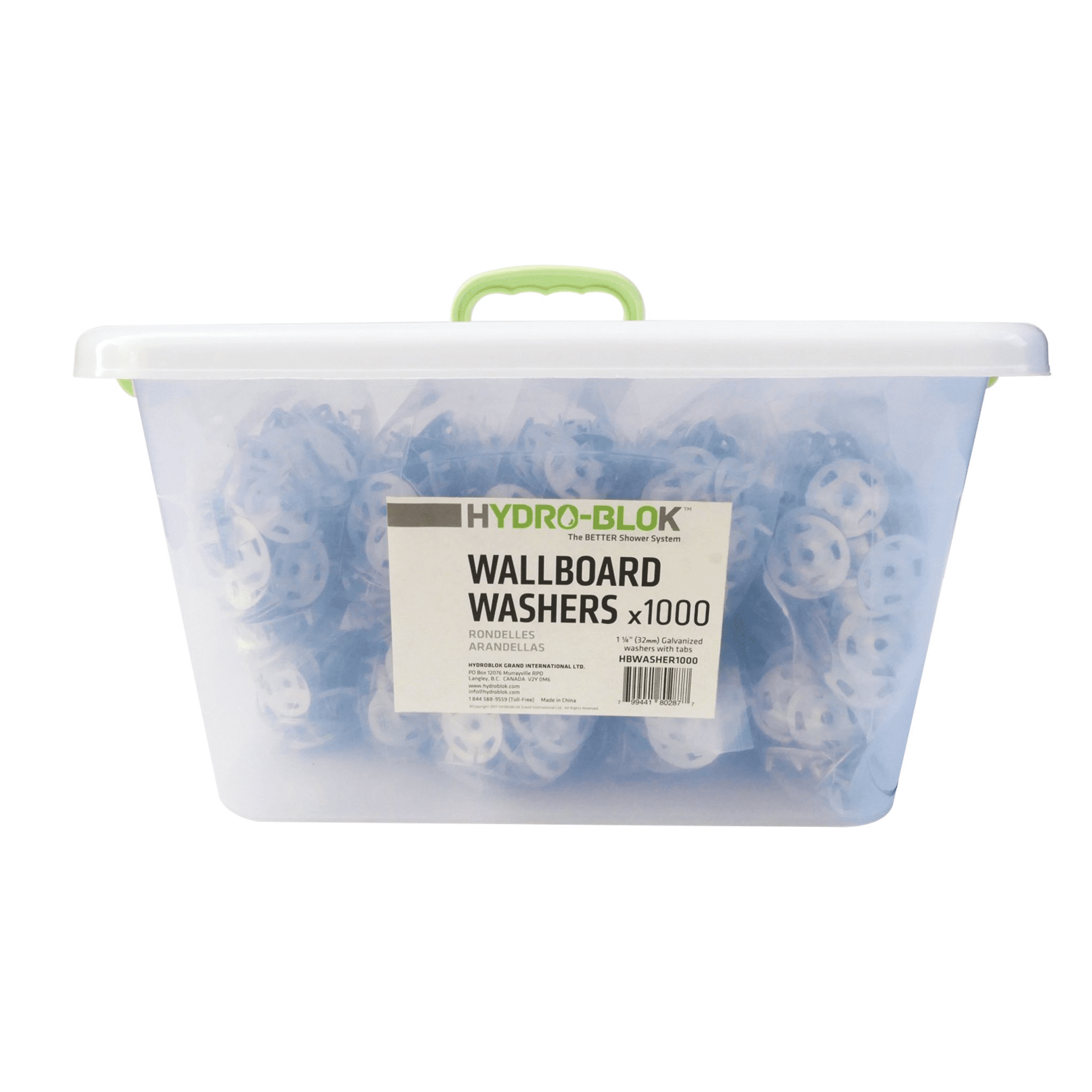 Hydro-Blok Washers with tabs, 1000pc Bucket - Walmart.com