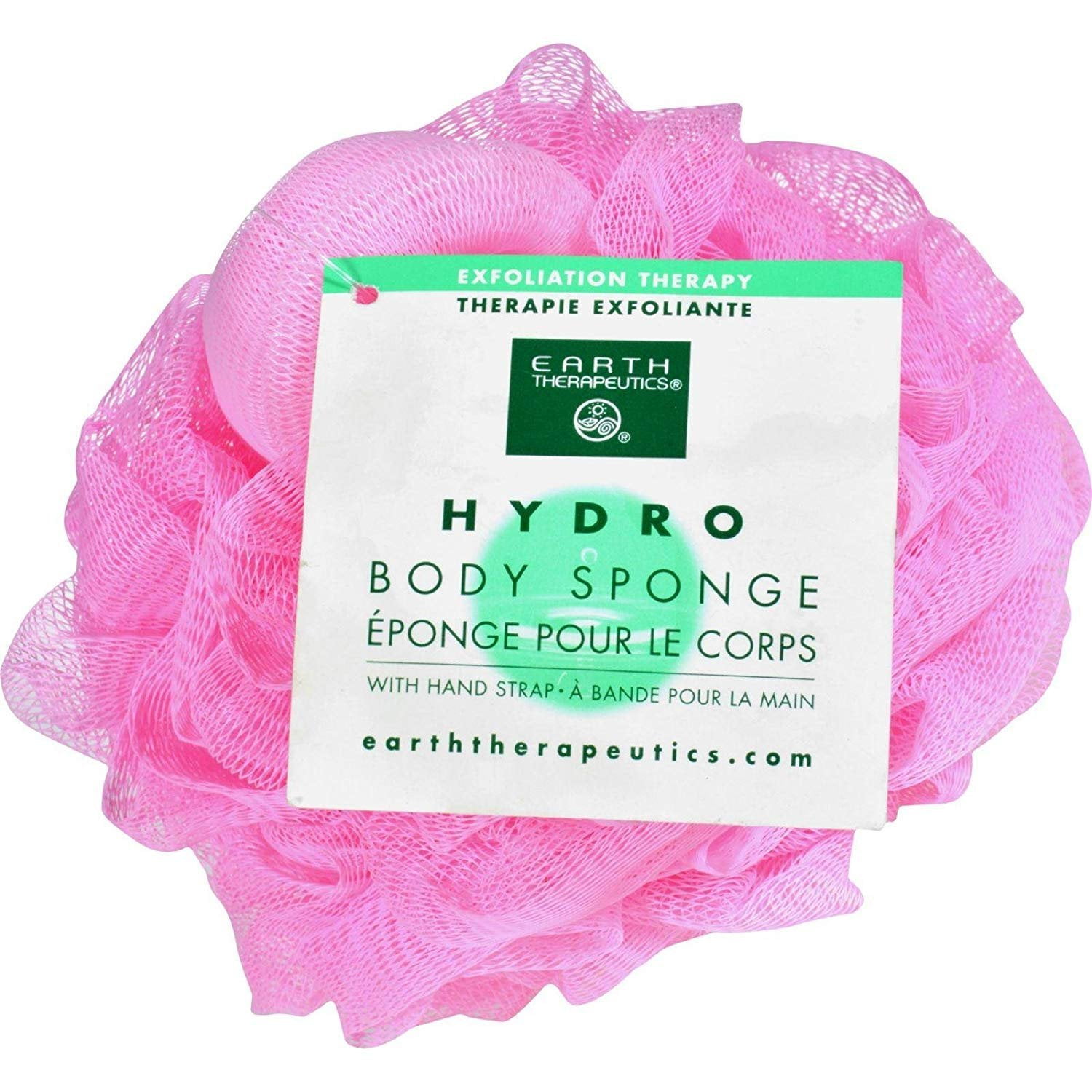 Hydro Body Sponge w/Hand Strap-Pink Earth Therapeutics 1 Sponge ...