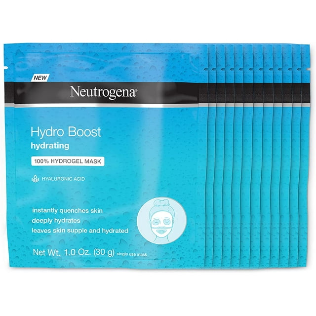Neutrogena Hydro Boost Hydrating Facial Sheet Mask, Hyaluronic Acid ...