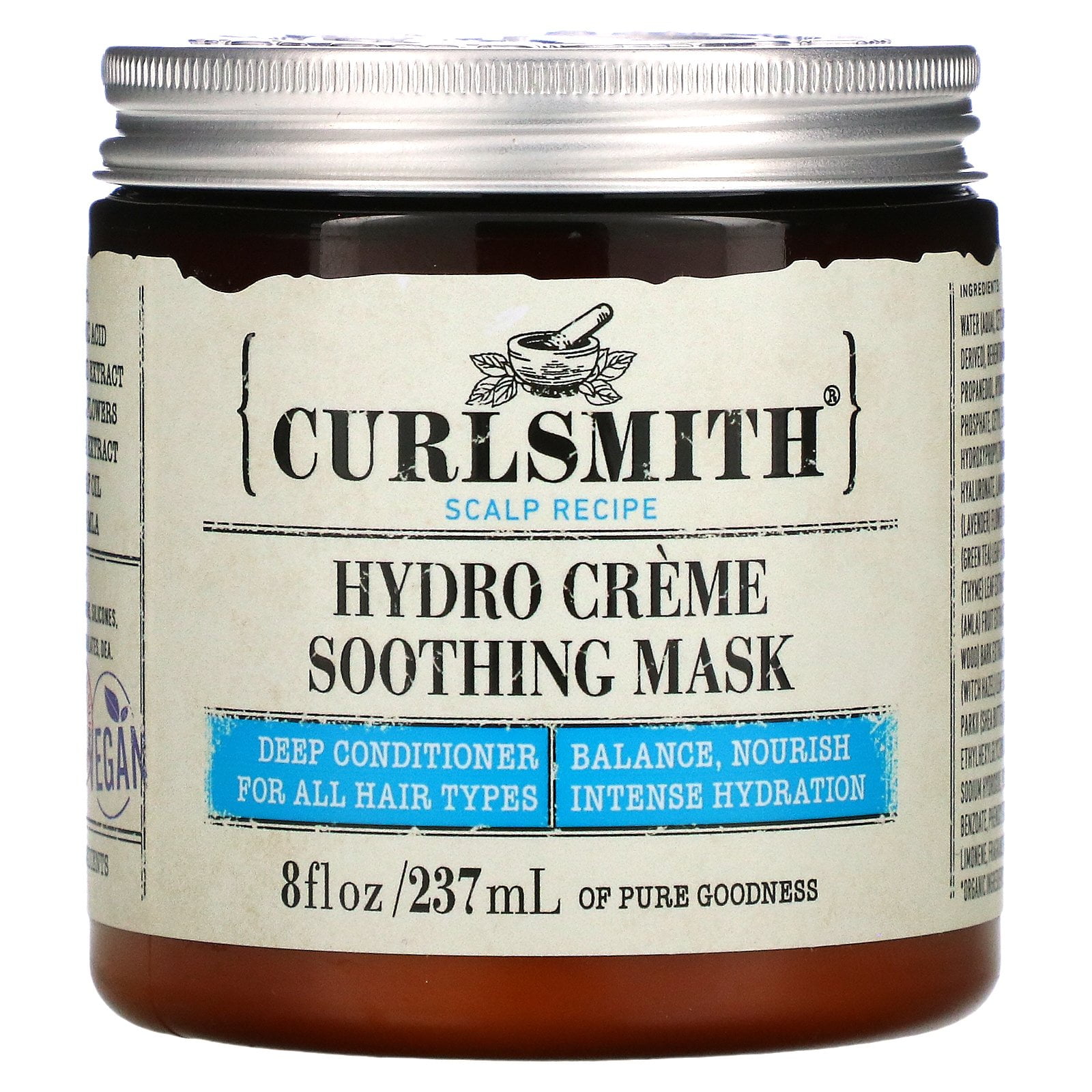 CURLSMITH Hydro Creme Soothing Mask, 8 fl oz, Deep Conditioner ...