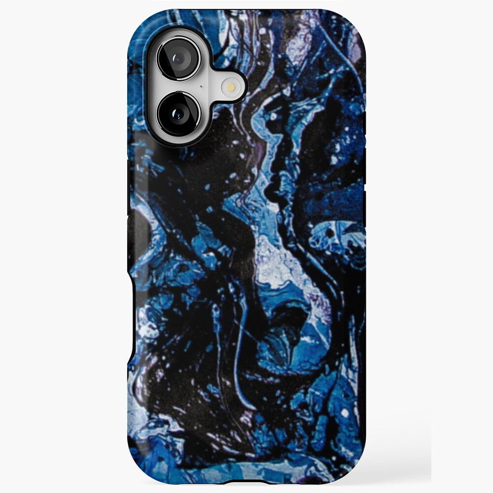 Hydro Dipped Dark Teal Purple Abstract iPhone 17 through 11 Pro Max ...