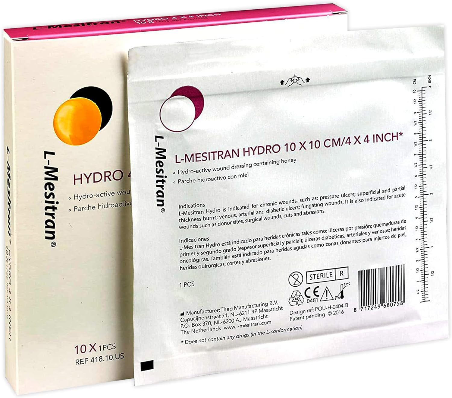 Hydro Dressing with 30% Medical Grade Honey | Hydrogel Pad for Wounds ...