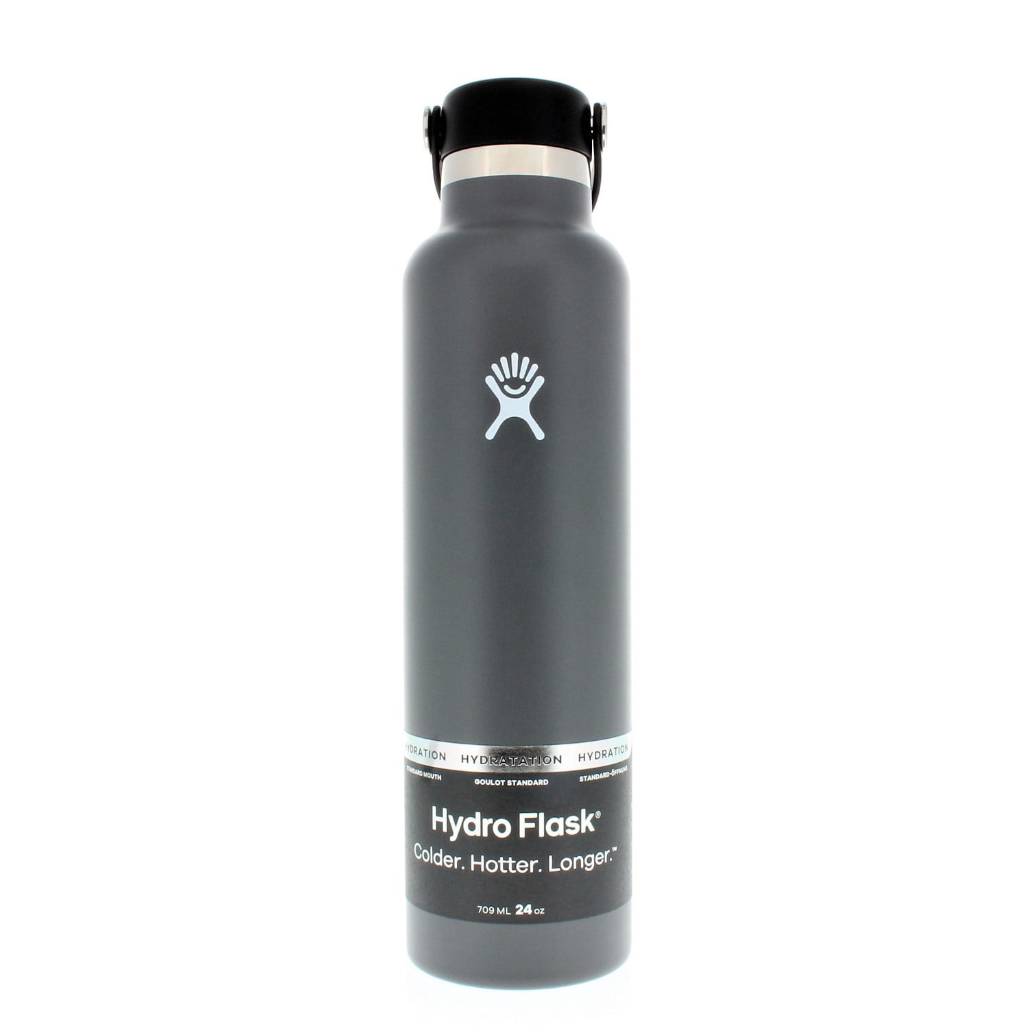 Hydro Flask Standard Mouth Water Bottle with Flex Cap Stone 24oz/709ml ...