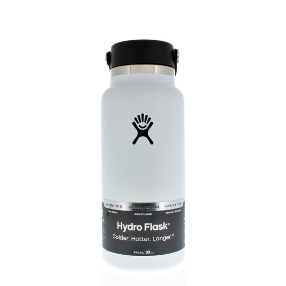 Hydro Flask 32 oz Wide Mouth Bottle With Flex Cap - Indigo - Walmart.com