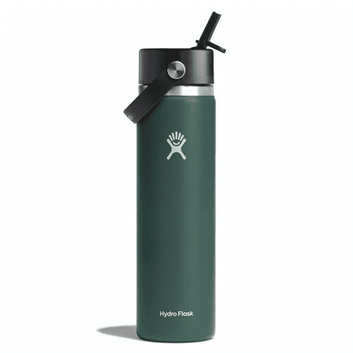 Hydro Flask Wide Mouth Water Bottle with Flex Straw Cap - 24 oz - Fir ...