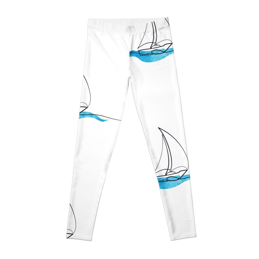 Hydro Flask sticker - ocean blue watercolor wave and sailboat Line art ...