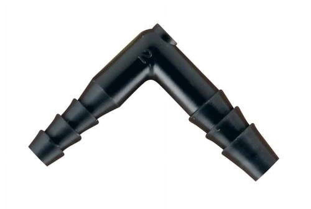 Hydro Flow Barbed Reducer Elbow Fitting, 1/4 Inch to 3/16 Inch, Bag of ...
