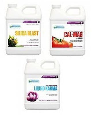 Hydro Galaxy Silica Blast 1 qt, Cal-Mag Plus 1 qt, Liquid Karma 1 qt ...