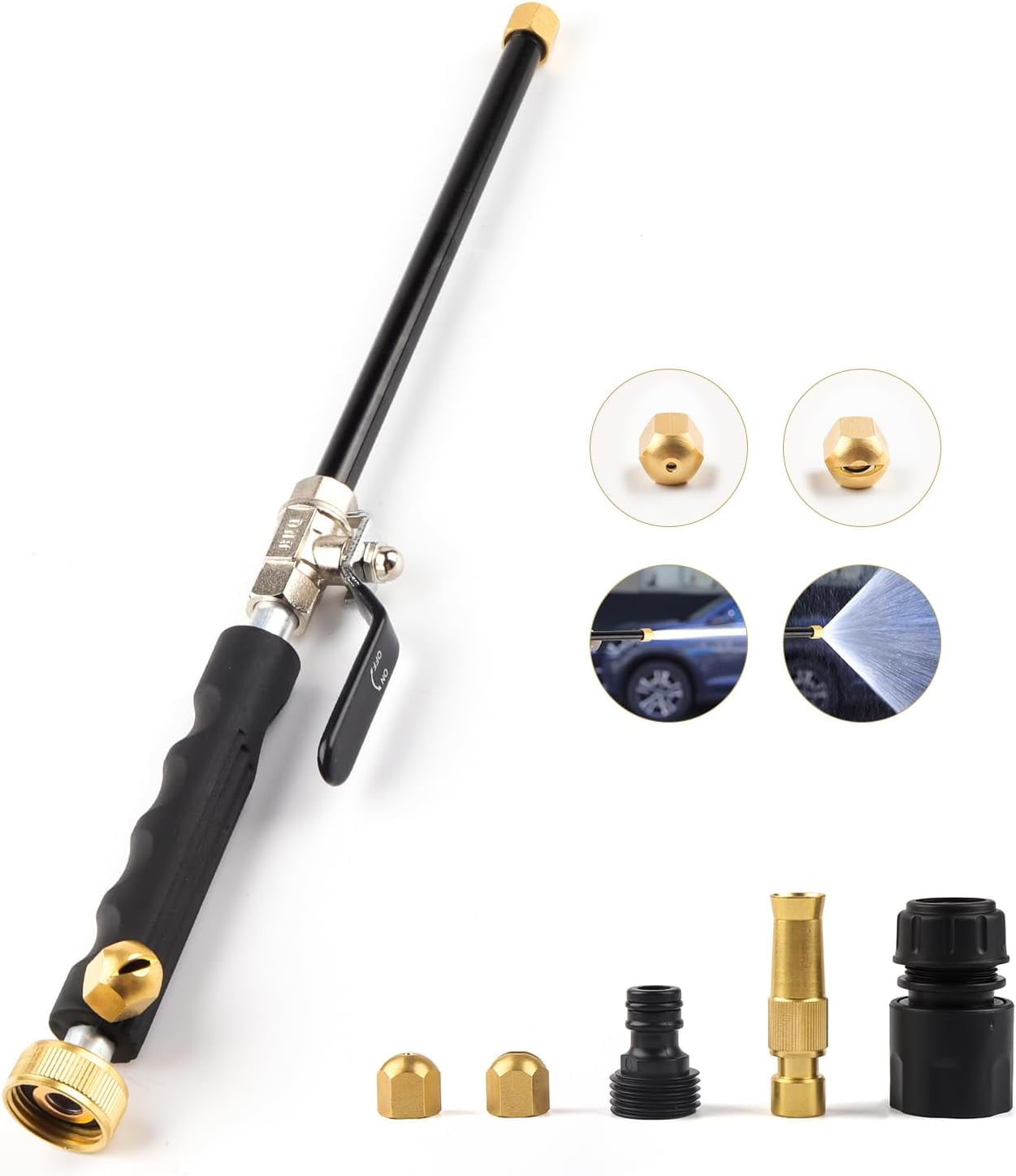 Hydro Jet High Pressure Power Washer Gun, Power Washer Hose Jet Nozzle ...