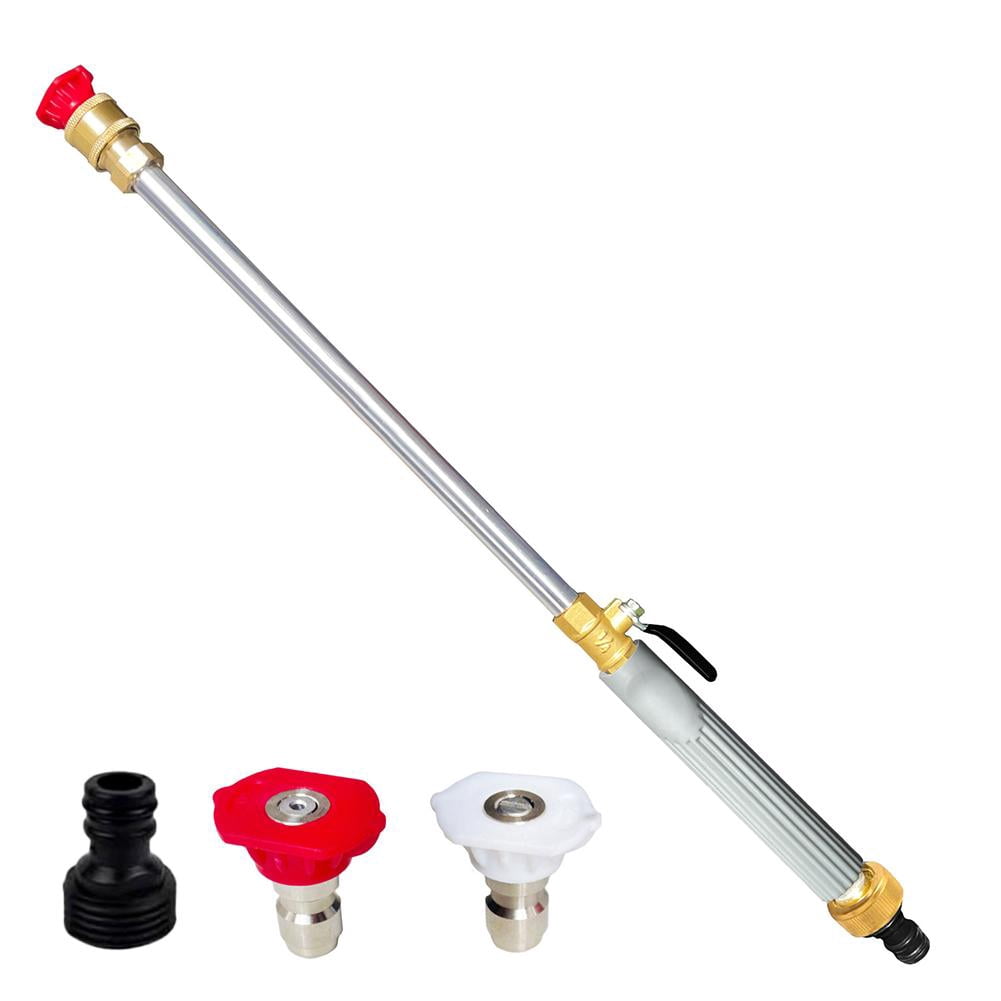 Hydro Jet High Pressure Washer Wand With 3 Nozzle Attachments, Garden ...