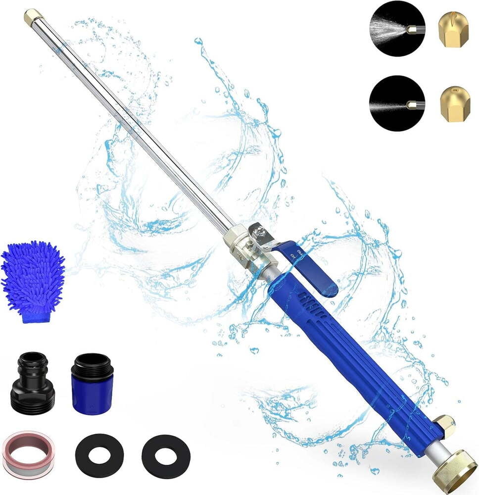 Hydro Jet Power Washer Nozzle 3000 PSI - High Pressure Spray Gun ...