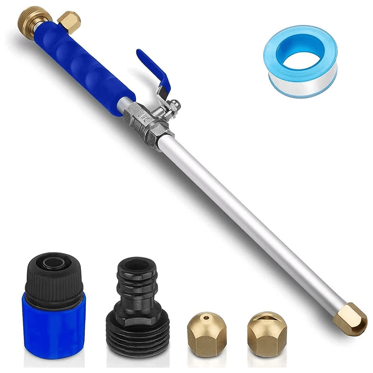 Hydro Jet Washer High Pressure Power Washer Wand Water Hose with 2 Hose ...