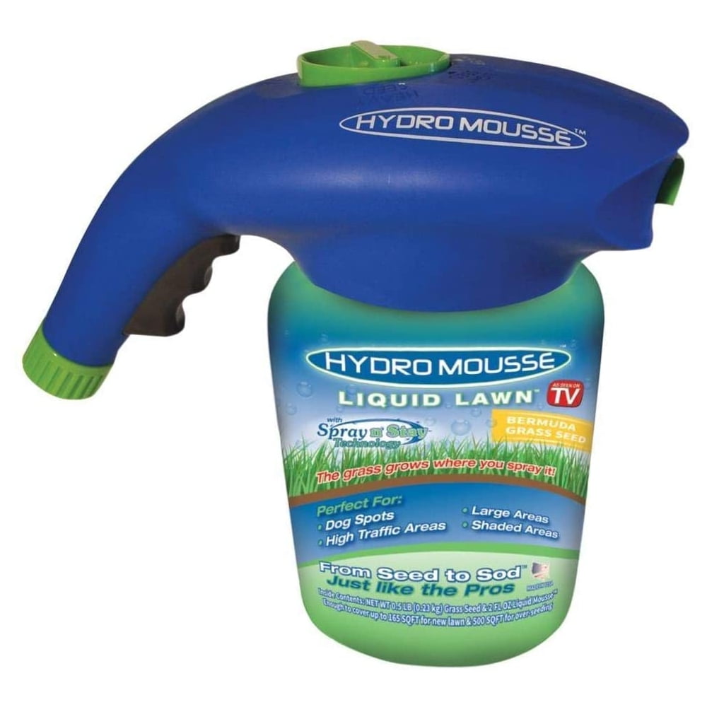 Hydro Mousse Liquid Lawn System - Bermuda Rye Seed Mixture - Eco ...