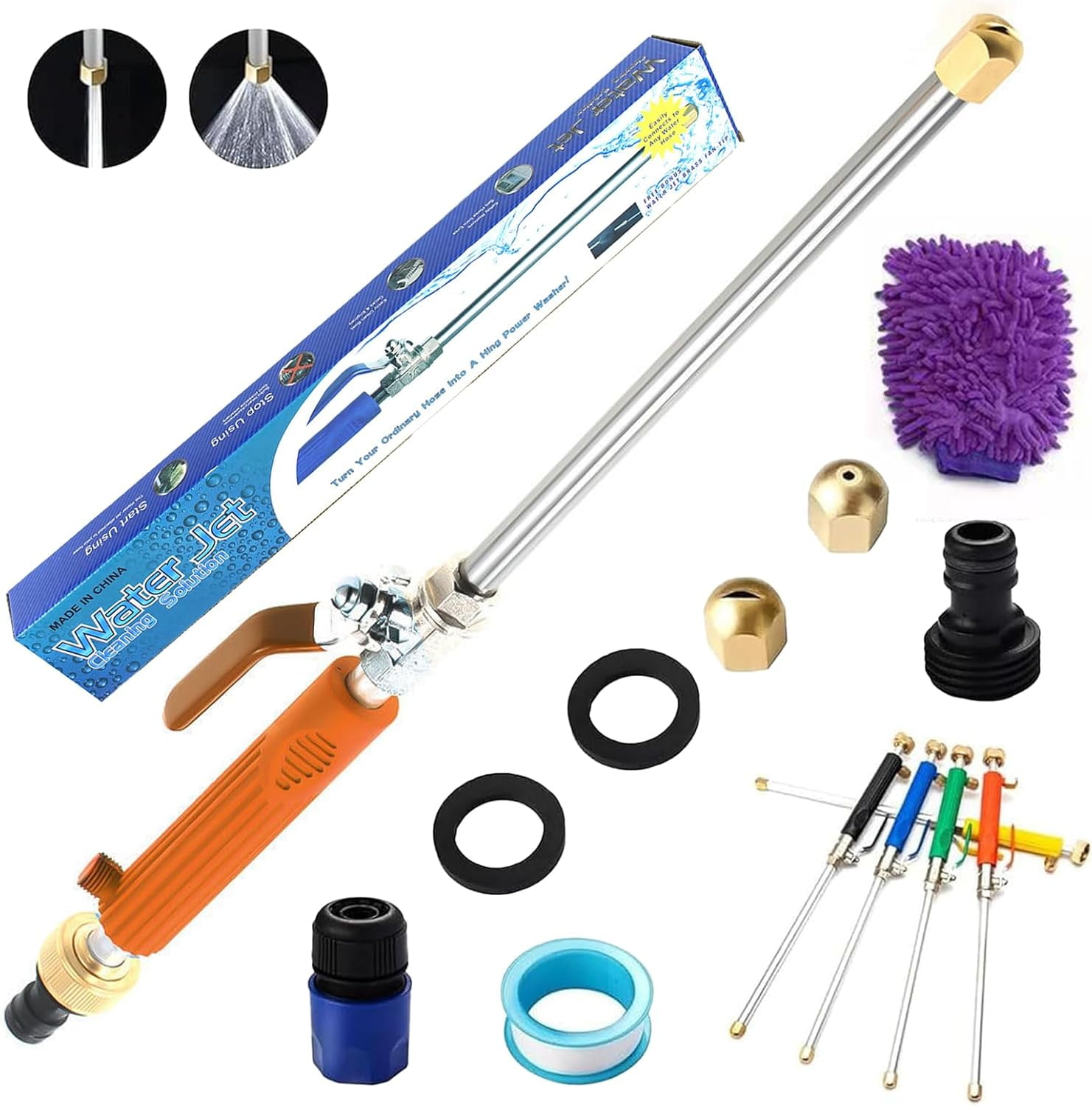 Hydro Nozzle 3000 Psi, The Ultimate 2-in-1 Portable Power Washing ...
