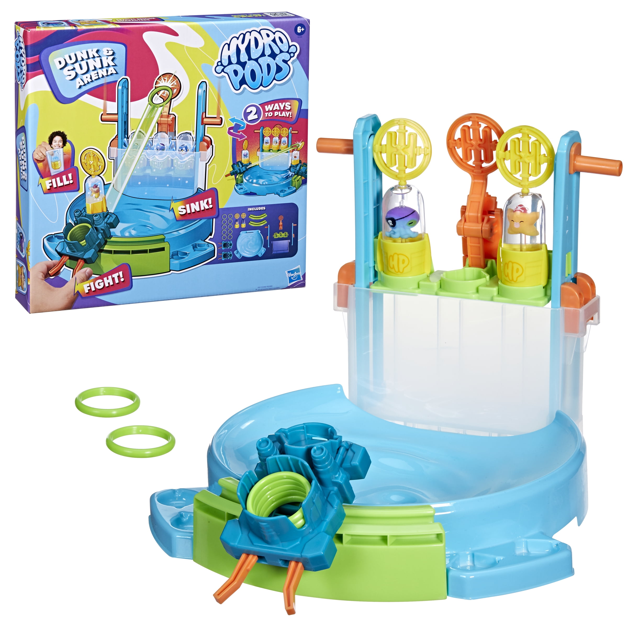 Hydro Pods Dunk & Sunk Arena, Battle Toy, Water Activated Collectible ...
