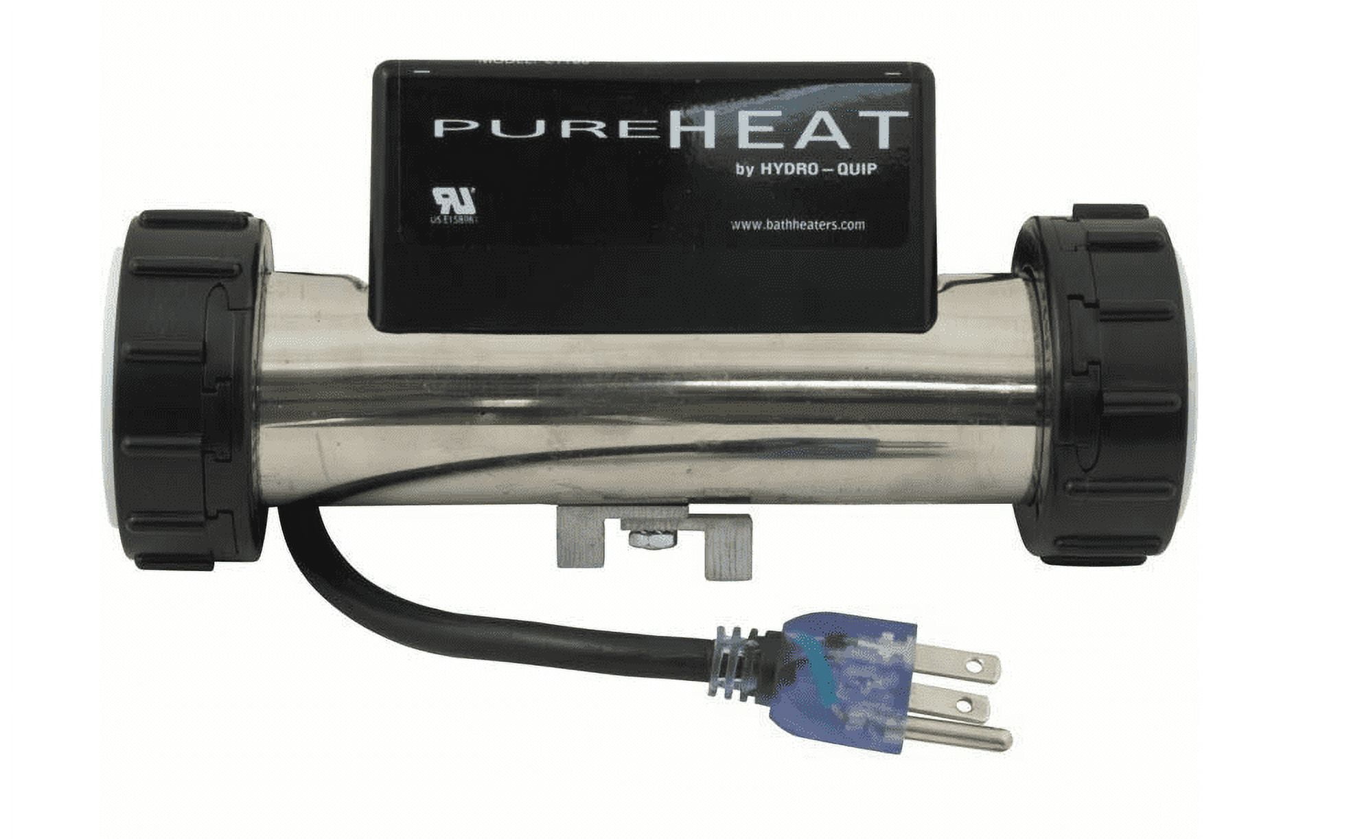 Hydro-Quip 1.0kW Bath Heater, InLine, PH101-10UP, 115v with 3ft Cord ...