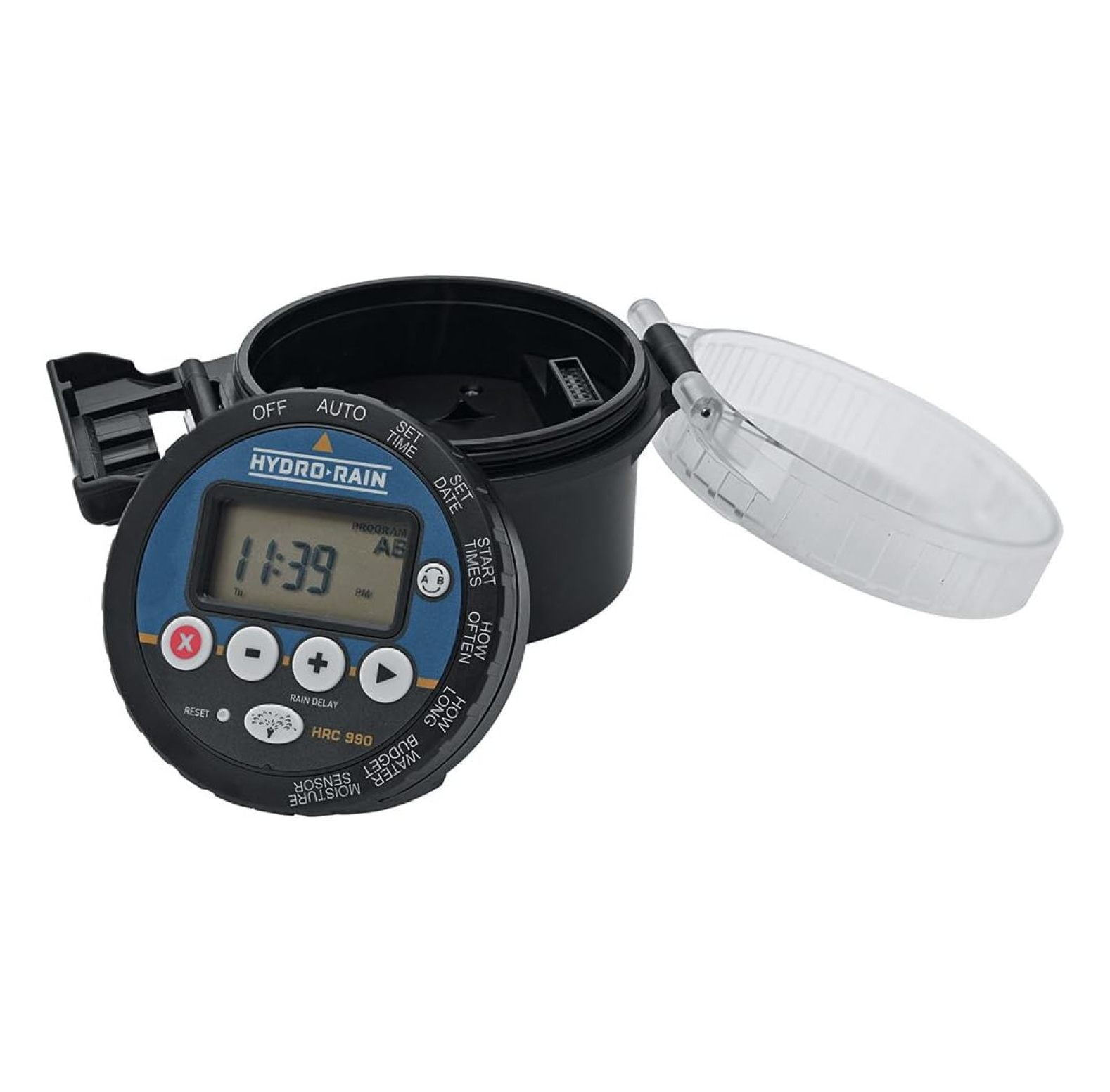 Hydro-Rain 4020 4-Station Battery-Powered Controller with 1 Solenoid 1 ...