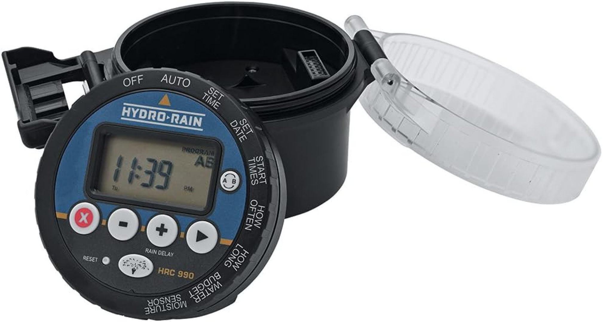 Hydro-Rain 4020 4-Station Battery-Powered Controller with 1 Solenoid ...