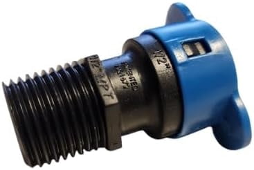(25 pack) Hydro-Rain BL-436-005 - 1/2" Blu-Lock to 1/2" MPT Irrigation ...