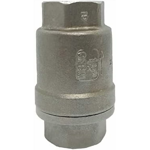 Hydro Stainless Steel SS316 Low Pressure Spring Check Valve, 1" NPT, up ...