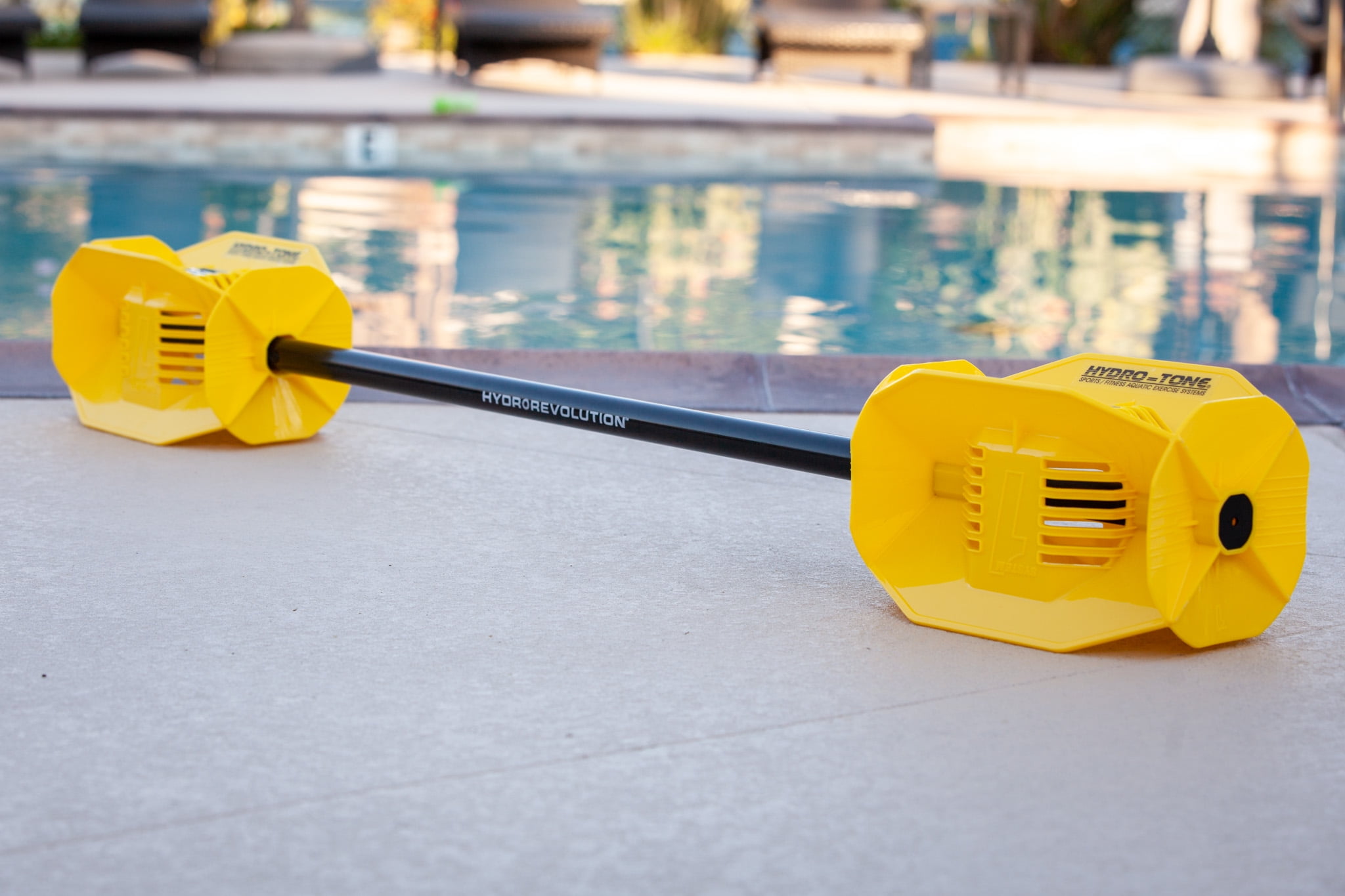 Hydro-Tone Maximum Resistance Aquatic Barbell | Water Weights for Pool ...