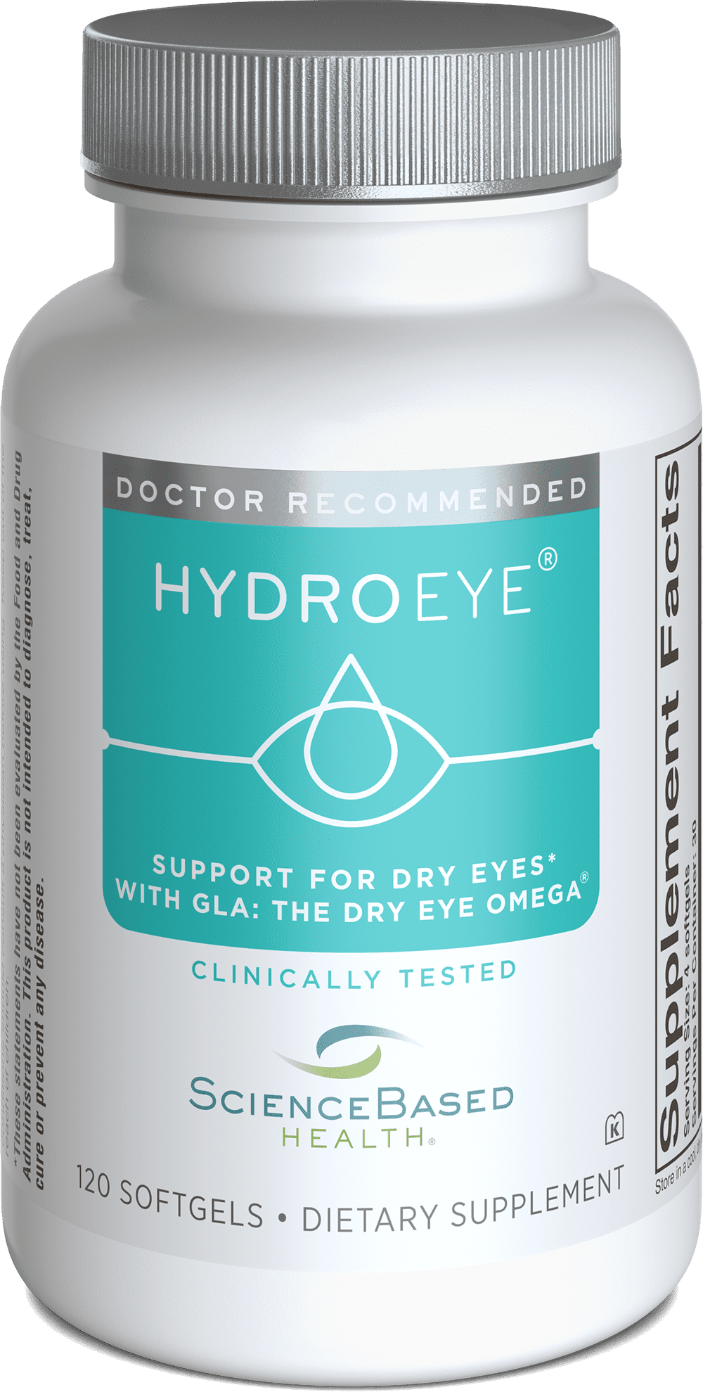 HydroEye Softgels - Dry Eye Relief - Clinically Tested - Features GLA ...