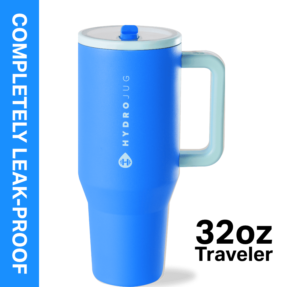 HydroJug Traveler 32 oz Water Bottle, Stainless Steel Insulated Tumbler ...