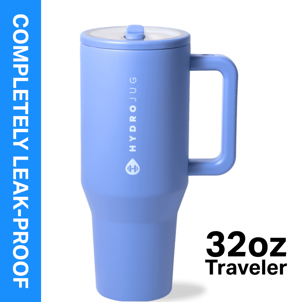 HydroJug Traveler 32 oz Water Bottle, Stainless Steel Insulated Tumbler ...