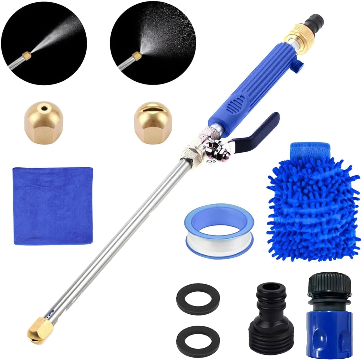 HydroNozzle 2-in-1 Portable Power Washing Nozzle with Hydro Nozzles ...