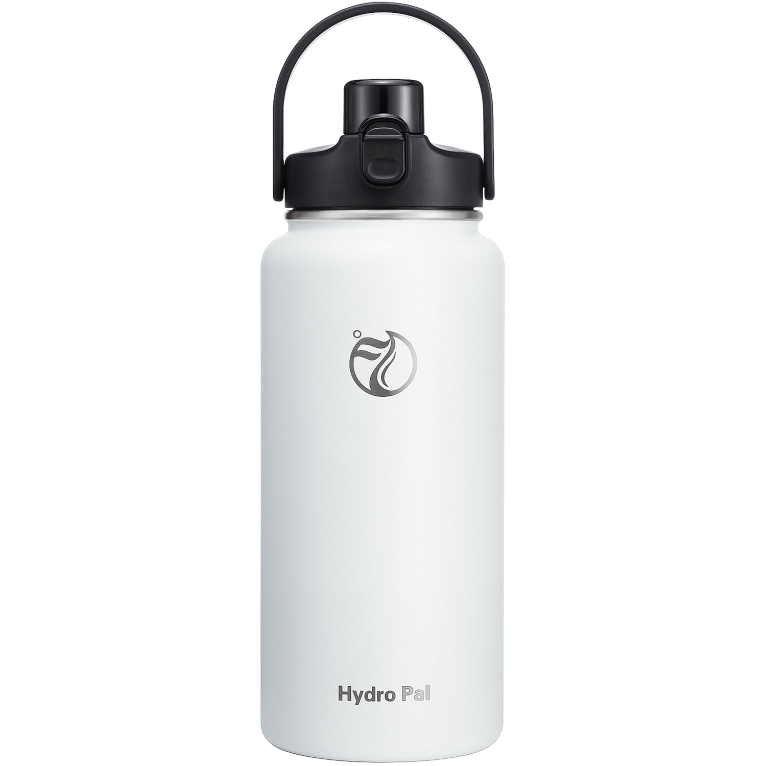 HydroPal 64oz Stainless Steel Water Bottle with 2-in-1 Leak Proof Lids ...