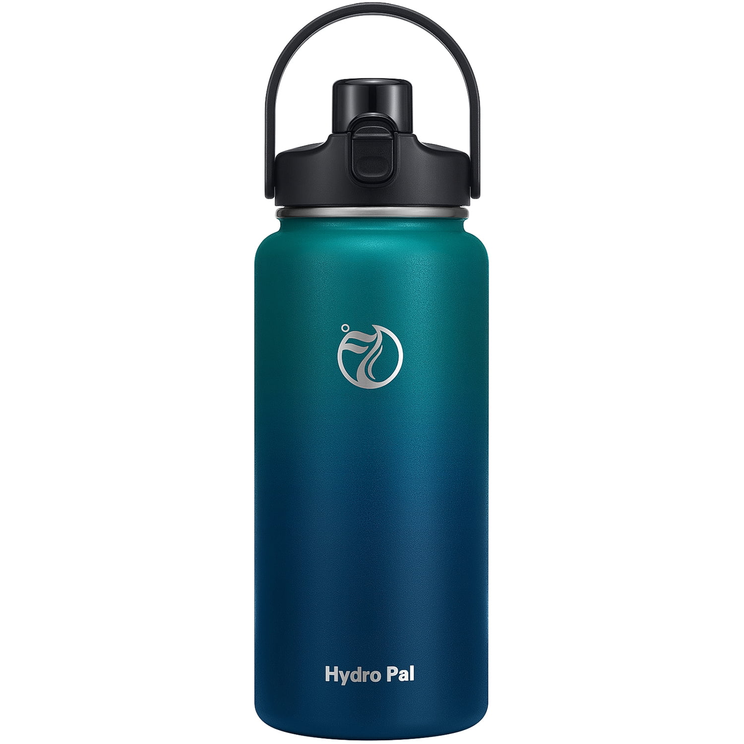 HydroPal 64oz Stainless Steel Water Bottle with 2-in-1 Leak Proof Lids ...